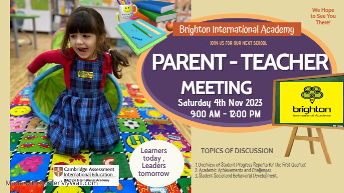 Parent Meeting Twitter Post | PosterMyWall
