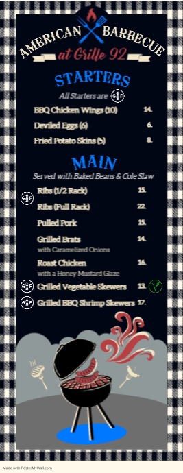 BARBECUE POSTER BW | PosterMyWall