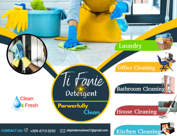 Copie de spring, spring cleaning service | PosterMyWall