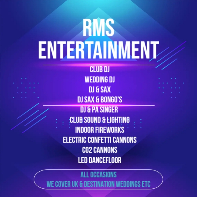 Copy of RMS ENTERTAINMENT INSTA | PosterMyWall