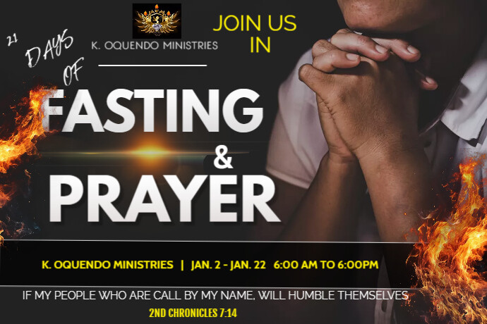 fasting and prayer JAN2024 | PosterMyWall