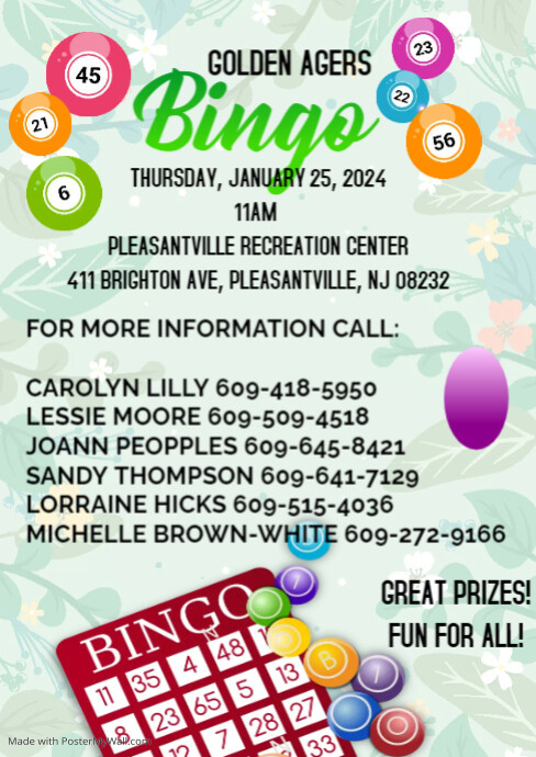 Flyers Bingo spring | PosterMyWall