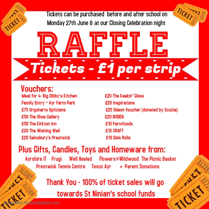 Copy of Copy of RAFFLE FLYER TEMPLATES | PosterMyWall