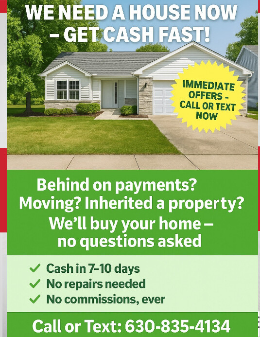 Red and White Foreclosure Poster Design | PosterMyWall