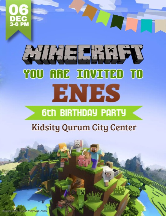 Copy of Minecraft | PosterMyWall