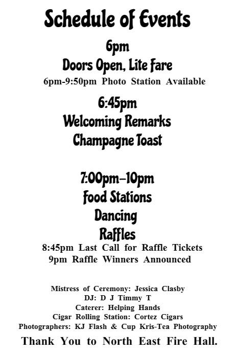 Schedule of Events.Gatsby Gala Program | PosterMyWall