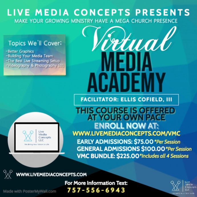 Virtual Media Academy | PosterMyWall