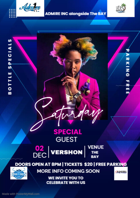 Saturday Dj Party Poster Template | PosterMyWall