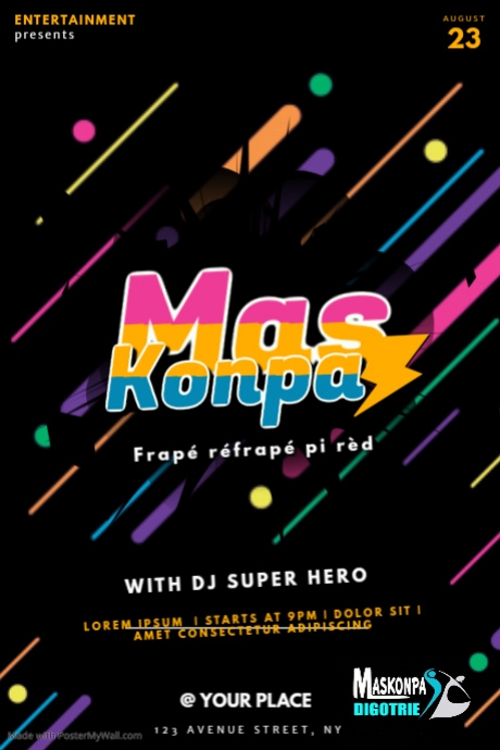 Copy of Copy of Flashback retro Party Club Template | PosterMyWall