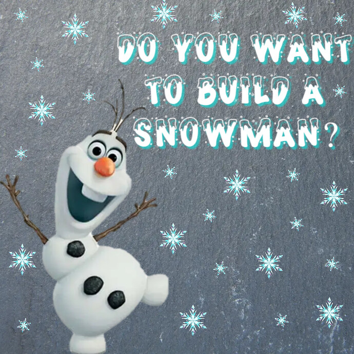 Invitation anniversaire Olaf | PosterMyWall