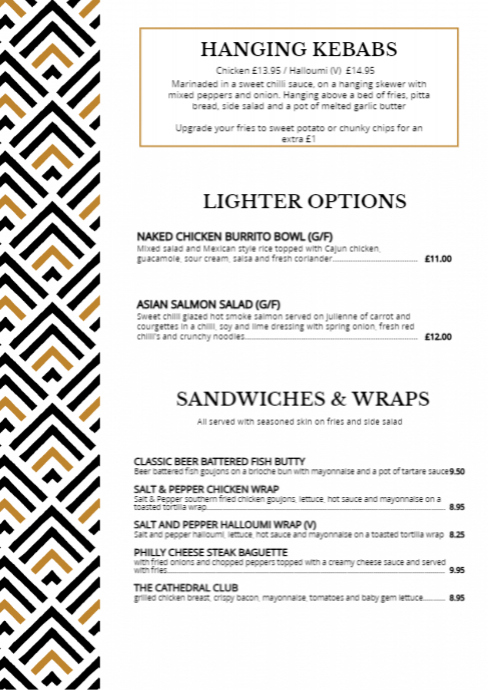 MITRE MENU 2 | PosterMyWall