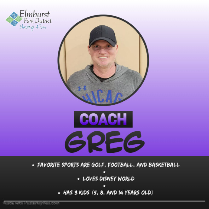 Coach Greg | PosterMyWall