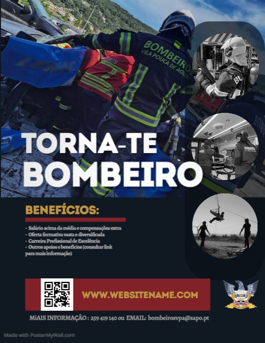 Cópia de Firefighter Recruitment Flyer | PosterMyWall