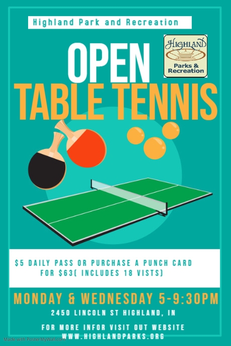 Copy of Table Tennis Poster | PosterMyWall