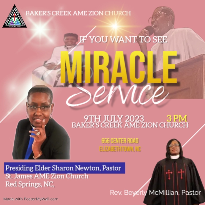 miracle service poster | PosterMyWall