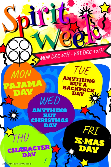 Copy of Spirit Week Poster | PosterMyWall