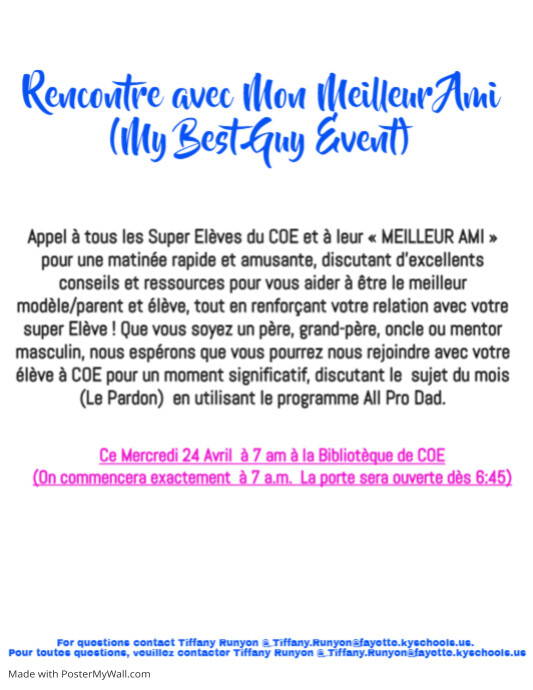 Copy of All Pro Dad/My BEST Guy Event | PosterMyWall