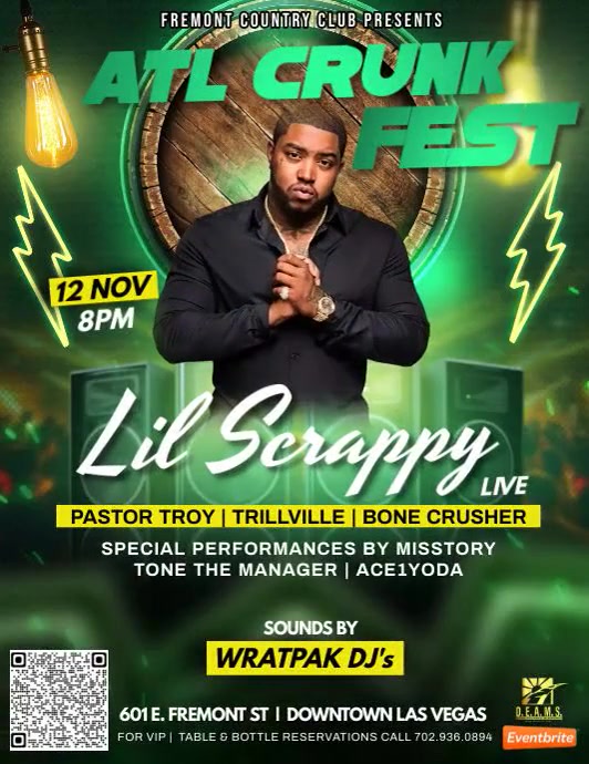 ATL KRUNK FEST FLYER - LIL SCRAPPY (3) | PosterMyWall