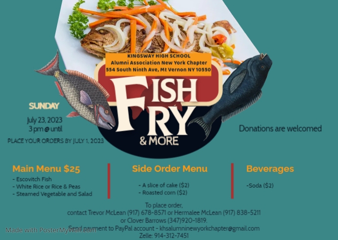 Fish Fry Postcard | PosterMyWall