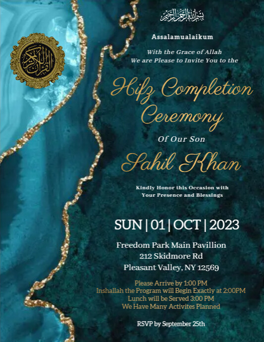 Copy of Sahil Hafiz Ameen Celebration (1) | PosterMyWall