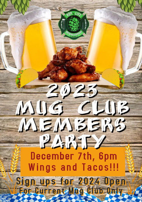 Mug Club Party 2022 | PosterMyWall