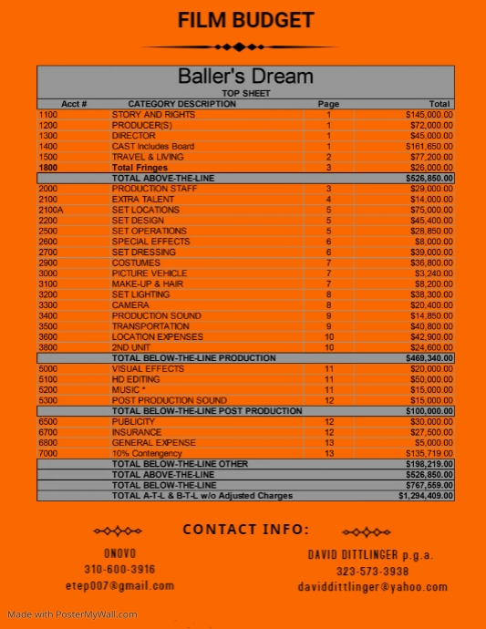 Copy of Budget | PosterMyWall