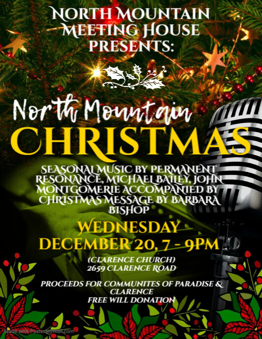 CHRISTMAS MUSIC CONCERT FLYER | PosterMyWall