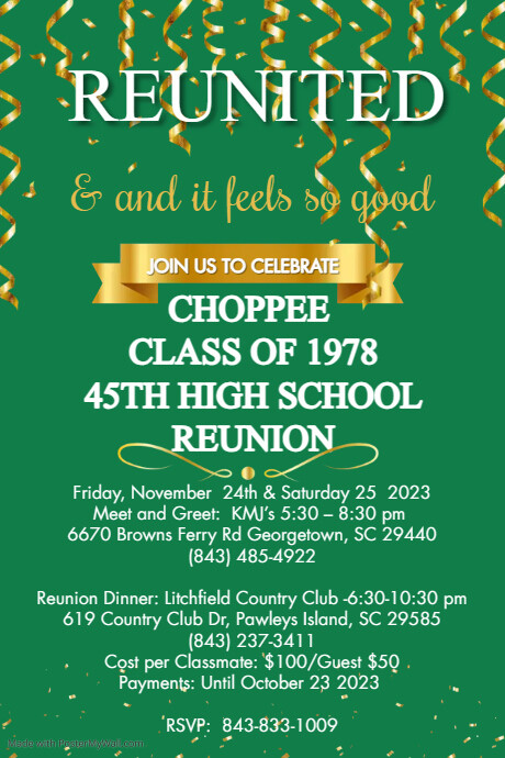 Reunion Poster Post | PosterMyWall