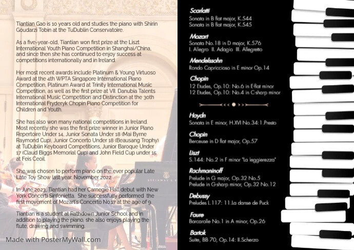 Piano Recital | PosterMyWall