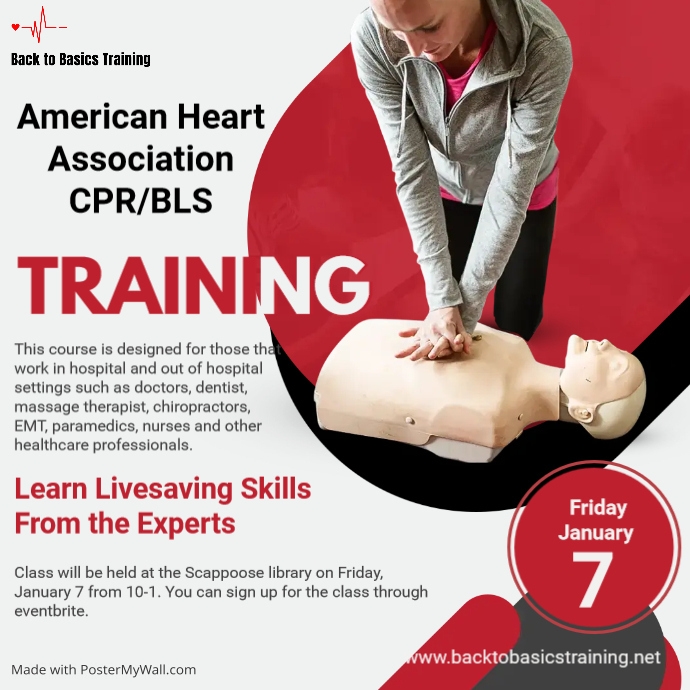 Copy of Modern CPR Training Service Flyer | PosterMyWall
