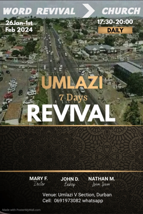 revival service | PosterMyWall