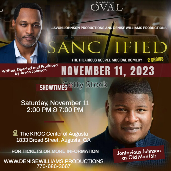 Sanctified Augusta GA Jontavious Cast (1) | PosterMyWall