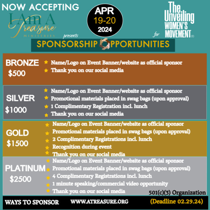 Sky Blue Event Sponsorship Poster (4) | PosterMyWall