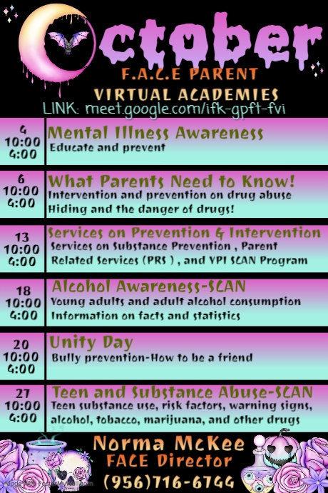 Copy of October Upcoming Events Artistic Calendar | PosterMyWall