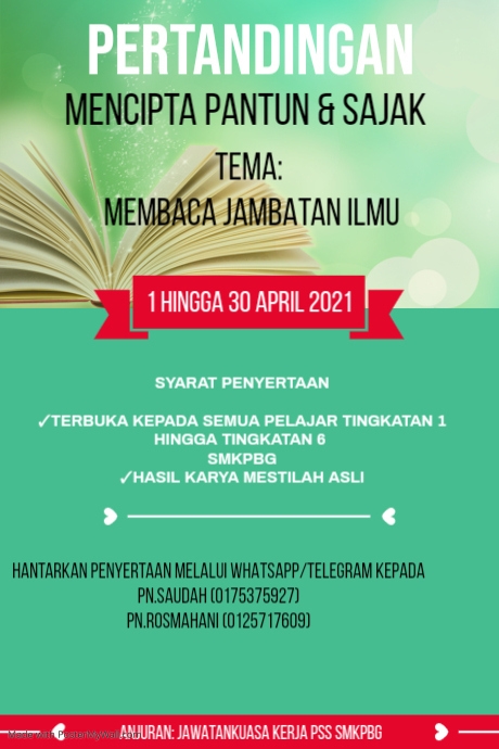 Copy of Writing Competition Poster Template | PosterMyWall