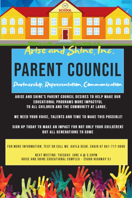 PARENT COUNCIL FLYER | PosterMyWall