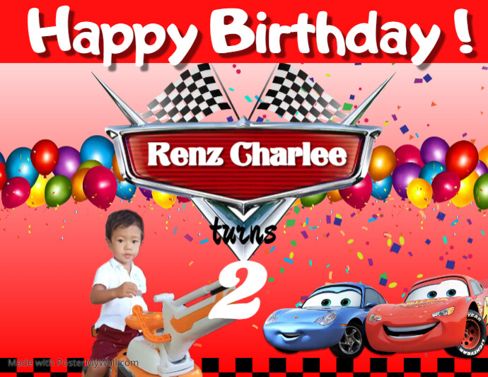 Cars Birthday Theme | PosterMyWall
