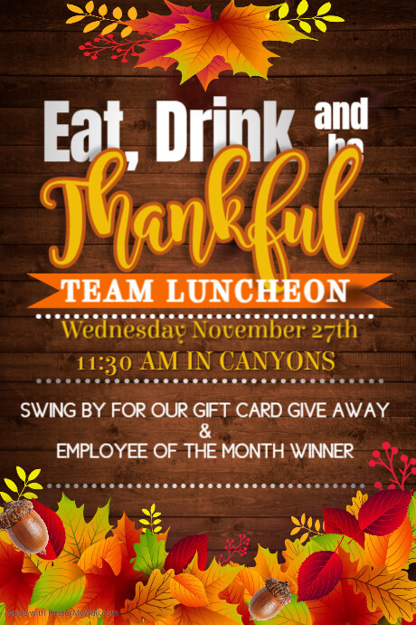 thanksgiving | PosterMyWall