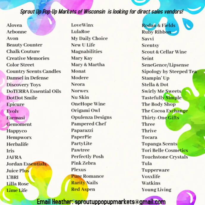 DS Vendor List | PosterMyWall