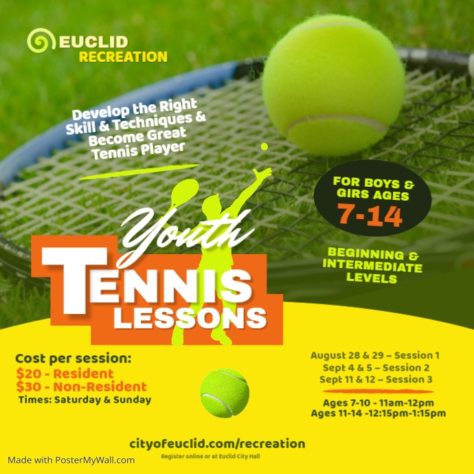 Tennis Lessons | PosterMyWall