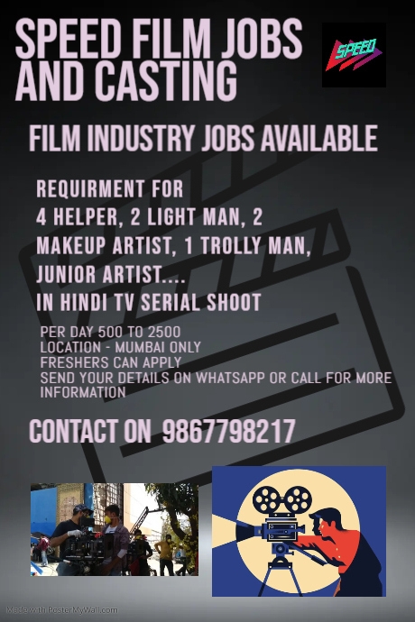 Copy of Movie Auditions Casting Call Flyer Template | PosterMyWall