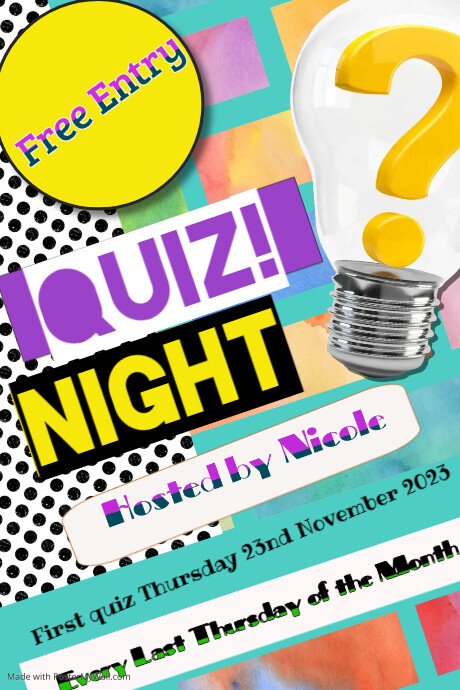 Trivia Night Poster | PosterMyWall