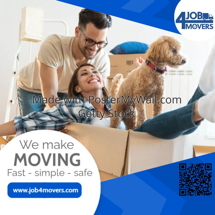 Copy of moving services minimal instagram post banner | PosterMyWall