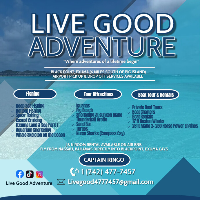 Live Good Adventure flyer | PosterMyWall