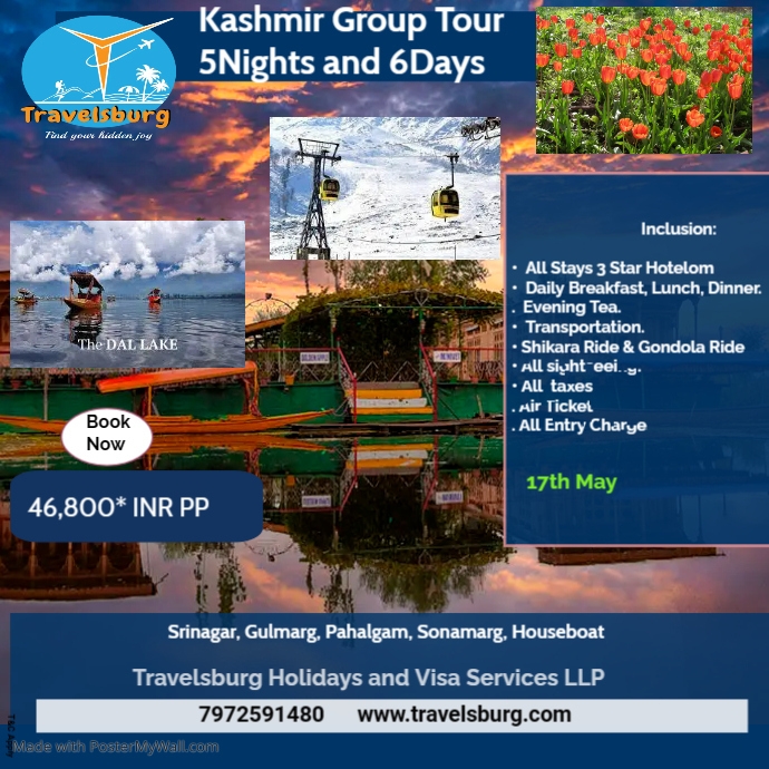 Kashmir Travel Poster | PosterMyWall