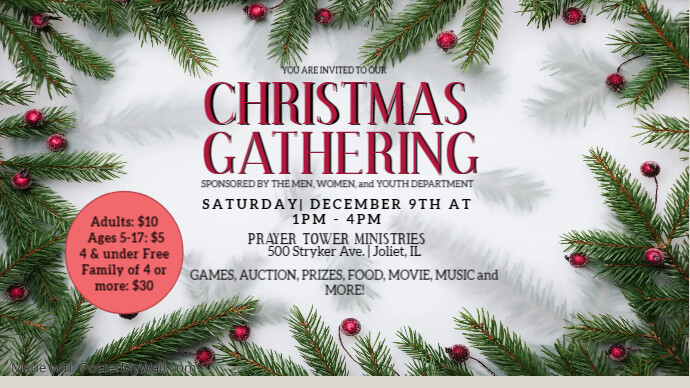 christmas CELEBRATION EVENT FLYER Template | PosterMyWall