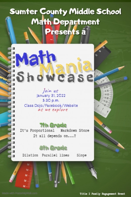 Copy of Math Mania Showcase | PosterMyWall