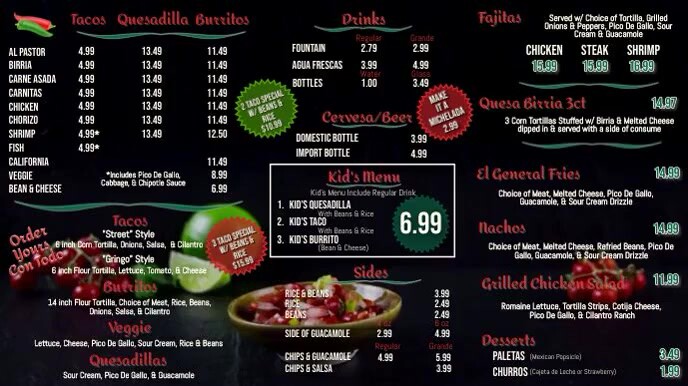 Copy of El General Taco Co. 5/10/23 | PosterMyWall