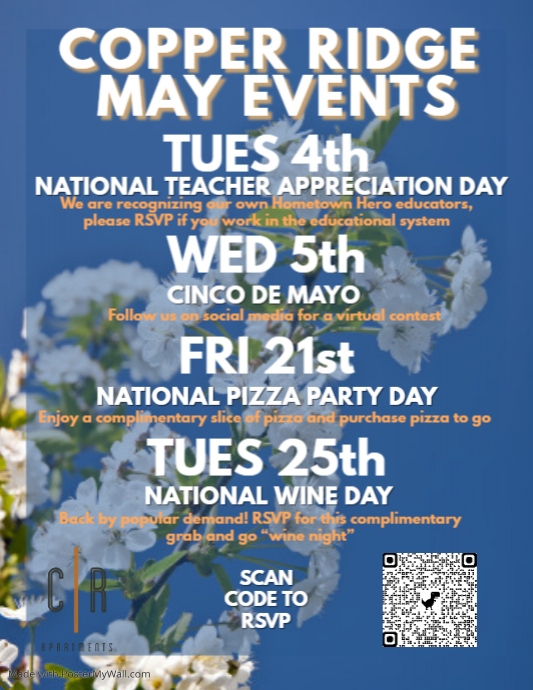 May Events | PosterMyWall