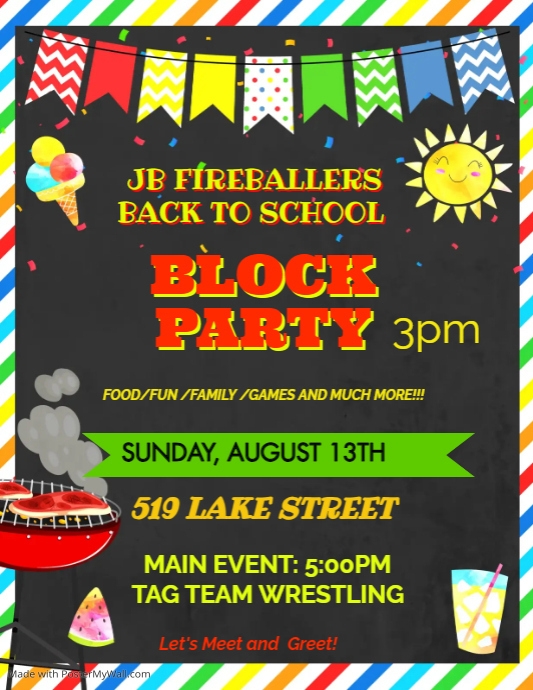 Neighborhood Block Party | PosterMyWall